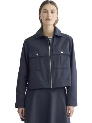 Everlane Cropped Utility Jacket - Navy