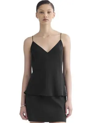 Everlane Tie Back Cami Top - Black