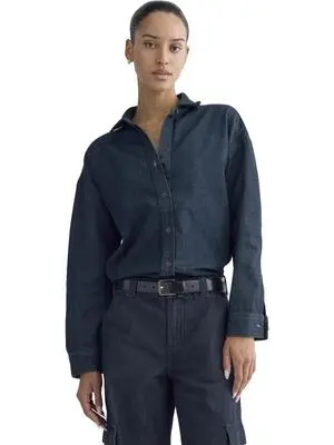 Everlane Oversized Denim Shirt - Tungsten Rinse