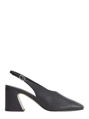 Everlane Curved Slingback Heel - Black