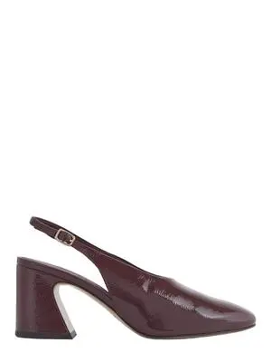 Everlane Curved Slingback Heel - Burgundy