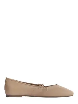Everlane Leather Keyhole Flat - Blush Tan