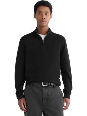 Everlane Quarter Zip Cashmere Sweater Black