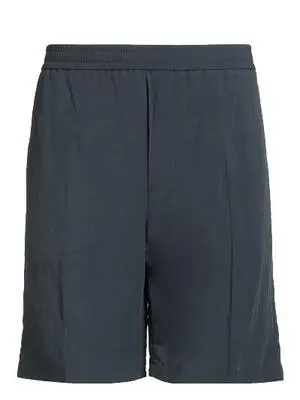 LIU •JO MAN Viscose Linen Casual Shorts - Navy
