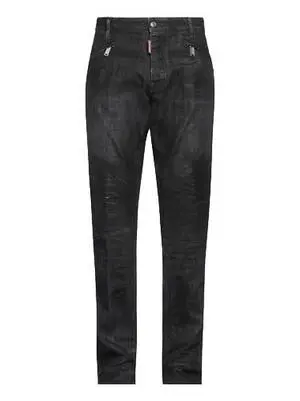 Dsquared2 Straight-leg Jeans With Appliqués - Black