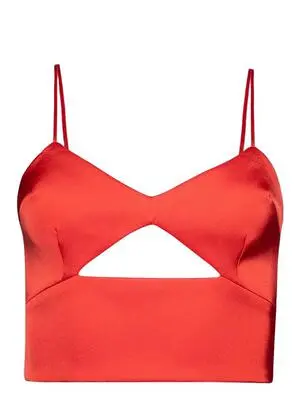 David Koma Cutout Detail Cami Top - Red