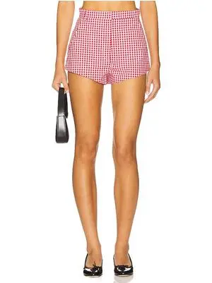 Amanda Uprichard Cara Shorts - Red & White