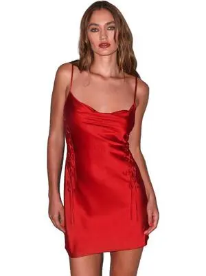 Fleur Du Mal Ella Mini Dress - Red