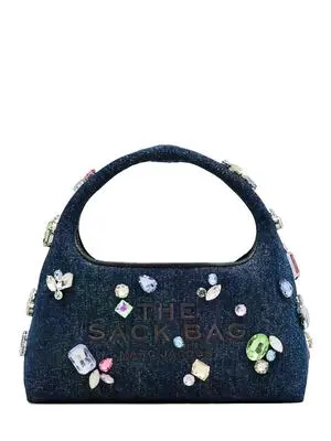 Marc Jacobs Crystal-embellished Denim Shoulder Bag - Blue