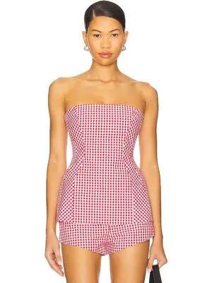 Amanda Uprichard Linda Top - Red
