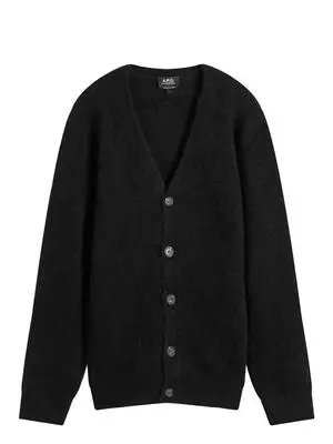 A.p.c. Davis Alpaca Cardigan - Black