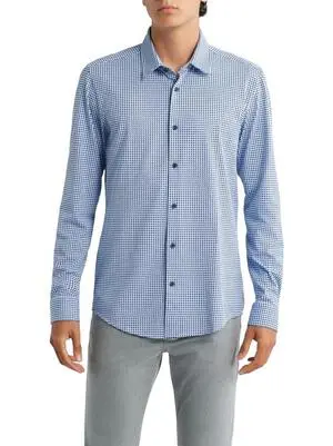 BOSS Roan Kent Slim Fit Button-up Shirt - Light/pastel Blue Geo