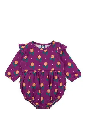 RUFFLEBUTTS Sunflower Meadow Bodysuit - Purple