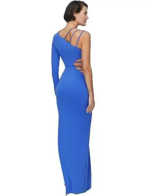 JENDUE Aurora One-shoulder Maxi Dress - Jacaranda