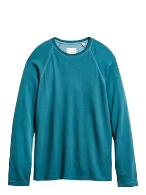 Billy Reid Long Sleeve Cotton & Modal Crewneck T-shirt - Hydro