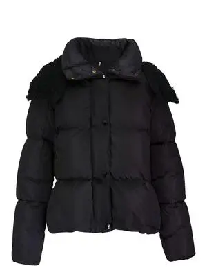 Moncler Quilted Hooded Jacket - Black