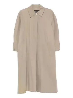 Fabiana Filippi Button-fastening Raglan-sleeve Coat - Neutrals
