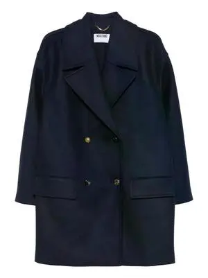 Moschino Double-breasted Coat - Blue