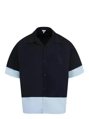Loewe Embroidered-logo Shirt - Blue