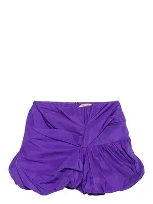 N°21 Bubble-hem Mini Skirt - Purple