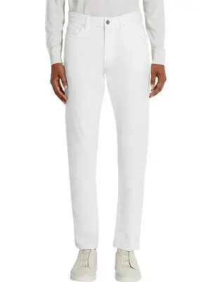 Zegna Roccia Stretch Slim Fit Jeans - White