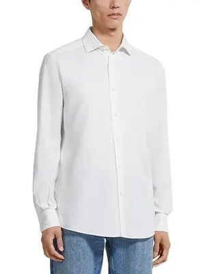 Zegna Cashco Regular Fit Shirt - White