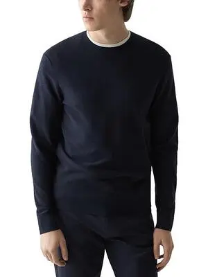 Theory Riland Crewneck Sweater - Baltic