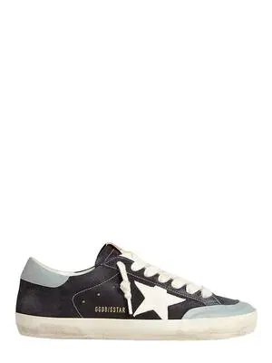 GOLDEN GOOSE Super Star Lace Up Sneakers - Dark Blues