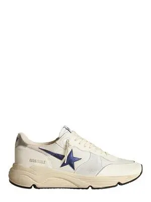 GOLDEN GOOSE Low-rise Running Sneakers - White Blue