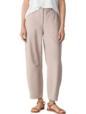 Eileen Fisher Ankle Length Barrel Pants - Wheat