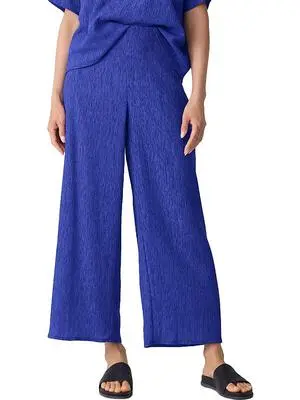 Eileen Fisher High-waist Ankle Pants - Royal