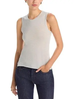 Majestic Filatures Crewneck Sleeveless Top - Brume Chine