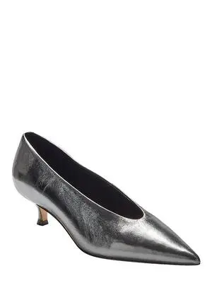 MARC FISHER LTD. Cecile Pointed Pumps - Silver