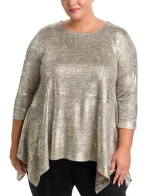 Caroline Rose Shimmer Tunic - Gold