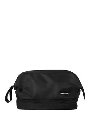 MEMBERS ONLY Travel Pouch With Zipper Closure - Black