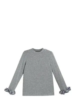 TULLEEN Structured Button-Up Shirt Grey