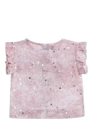 MIMI TUTU Sequin Shorts Set - Mauve