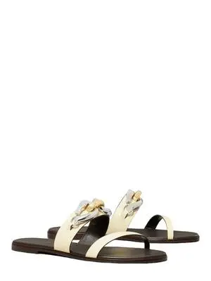 Tory Burch Jessa Two Band Slide Sandal - Soft Custard