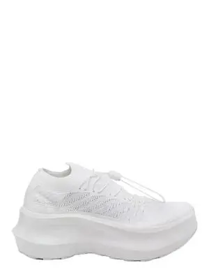 CDG Drawstring-fastening Platform Sneakers - White