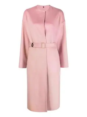 N_8 MILANO Belted Wool-Cashmere Trench Coat