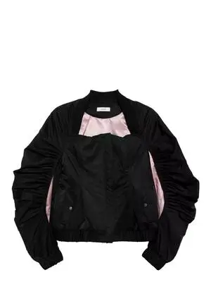 BESFXXK Cut-out Bomber Jacket - Black