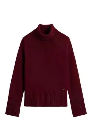 Woolrich Ribbed Knit Turtleneck Sweater - Red