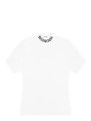 Balenciaga Curved T-shirt - White