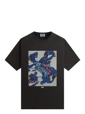 Kith For The New York Rangers On Ice Vintage Tee - Black