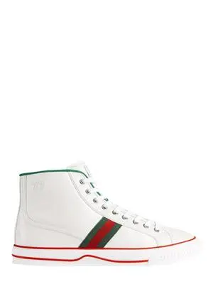 Gucci Tennis 1977 High-Top Sneakers White