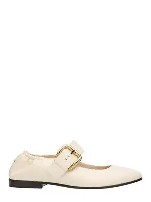 Bottega Veneta Astaire Leather Mary Jane Ballerina Flats - String