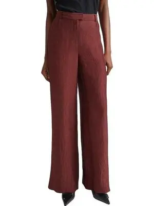 JASON WU Crinkled Straight-leg Trousers - Medjool