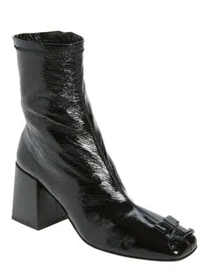 COURREGES Re-edition Vinyl Ankle Boots - Black