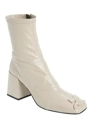 COURREGES Re-edition Vinyl Ankle Boots - Mastic Grey