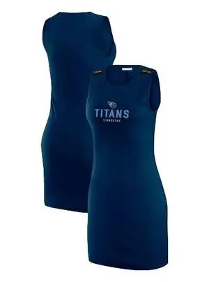 WEAR BY ERIN ANDREWS X Gracie Hunt Tennessee Titans Ribbed Tank Dress - Navy